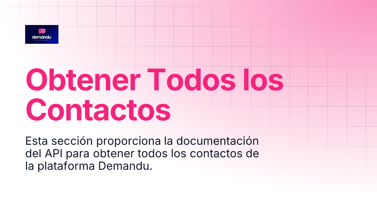 Obtener Todos los Contactos | Centro de Recursos
